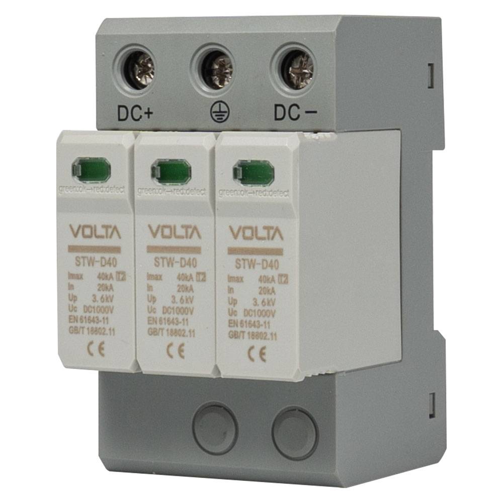 STW-D40 Series Surge Protection Device - DC 1000V - 3 Pole - Solartech ...